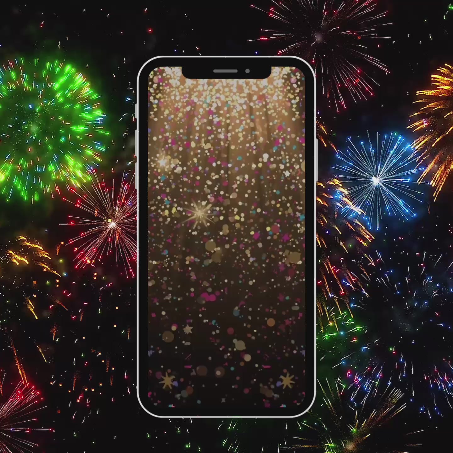 Animated New Year’s Eve Party Invitation | 2026 Clock Theme NYE Mobile ...